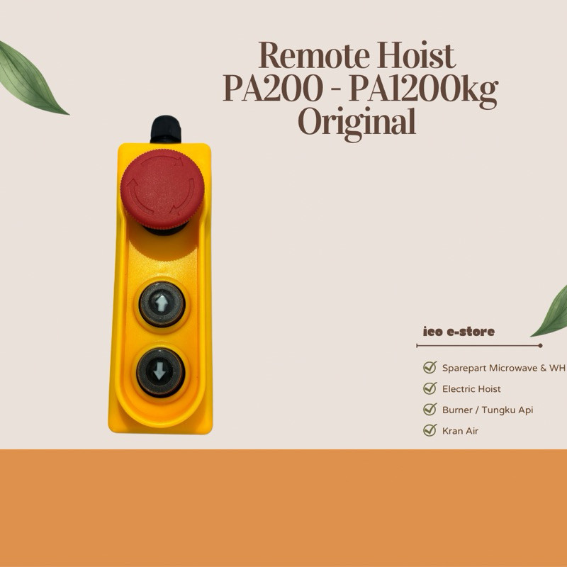 Jual Remote Hoist PA200 - PA1200kg Original + kabel + Tombol Emergency Stop | Shopee Indonesia