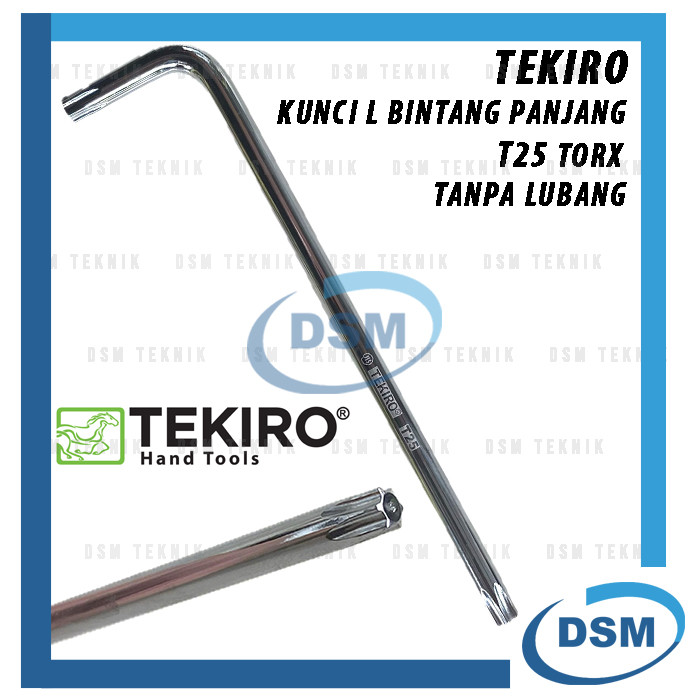 Jual TEKIRO HK-TL1224 KUNCI L BINTANG T25 PANJANG SATUAN TORX HEX KEY LONG | Shopee Indonesia