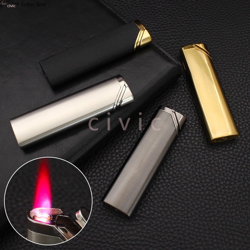 Jual korek api besi bara jet torch gas lighter murah tipis slim polos ...