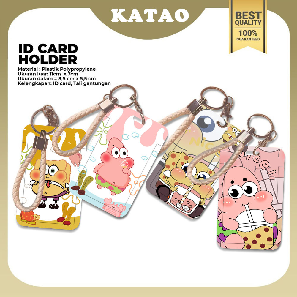 Jual ID CARD HOLDER MOTIF Fat SpongeBob SquarePants PHOTOCARD PHOTO ...