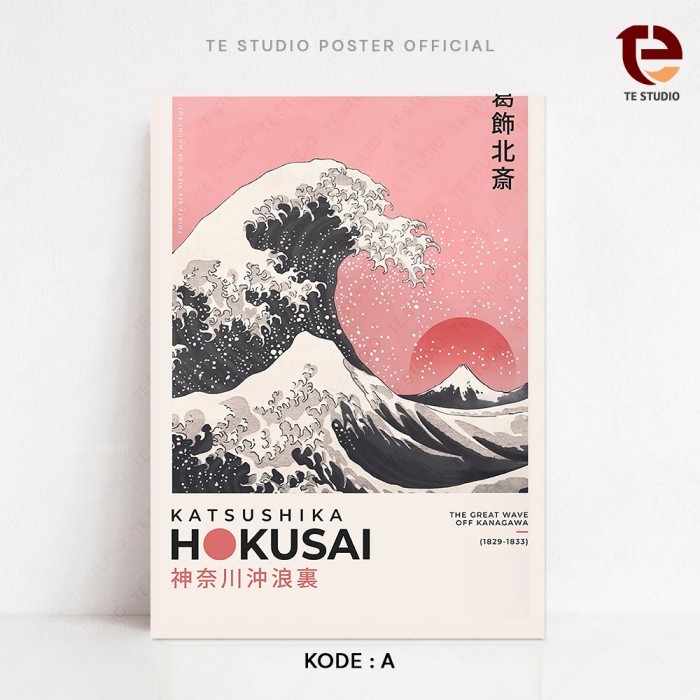Jual Poster Hiasan Dinding Jepang Katsushika Hokusai Wall Decor Lukisan ...