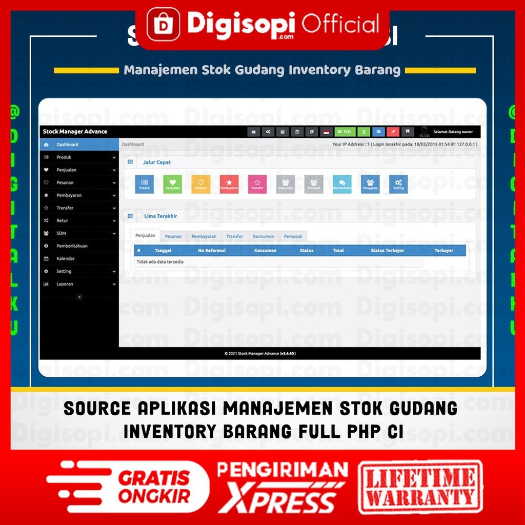 Jual Source Code Aplikasi Manajemen Stok Gudang Inventory Barang Full ... Jual Source Code Aplikasi Manajemen Stok Gudang Inventory Barang Full ...