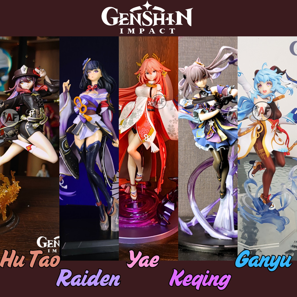 Jual Statue Genshin Impact Ayaka Kamisato , Ganyu , Keqing, Hutao , Yae Miko, Raiden Shogun ...
