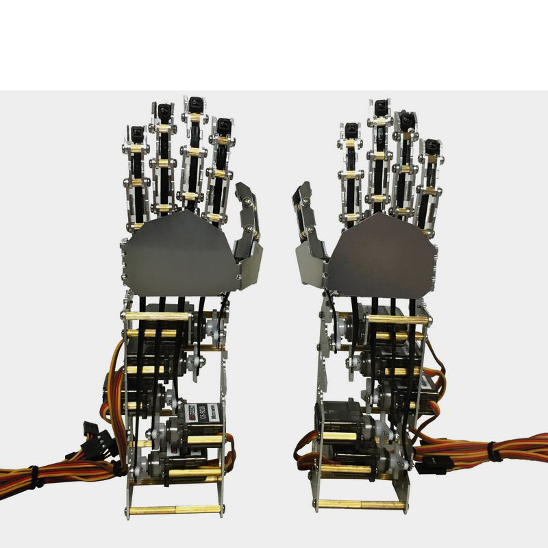 Jual 5 Dof Metal Hand Palm Bionic Mechanical Finger Humanoid Robot 5 ...