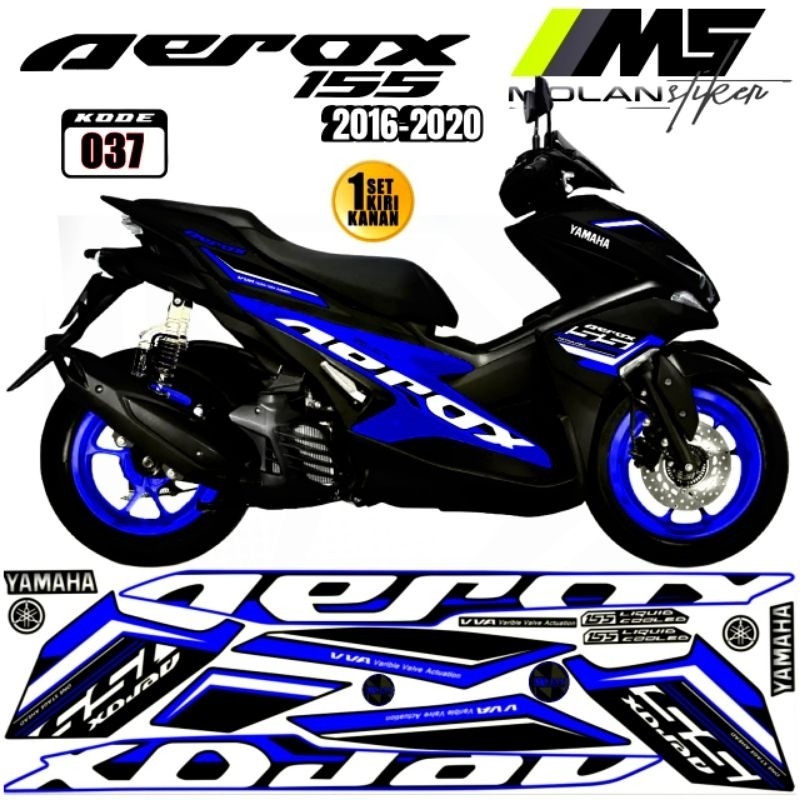 Jual Decal Sticker Striping Variasi Aerox Old Aerox 155 Old 2016-2019 ...