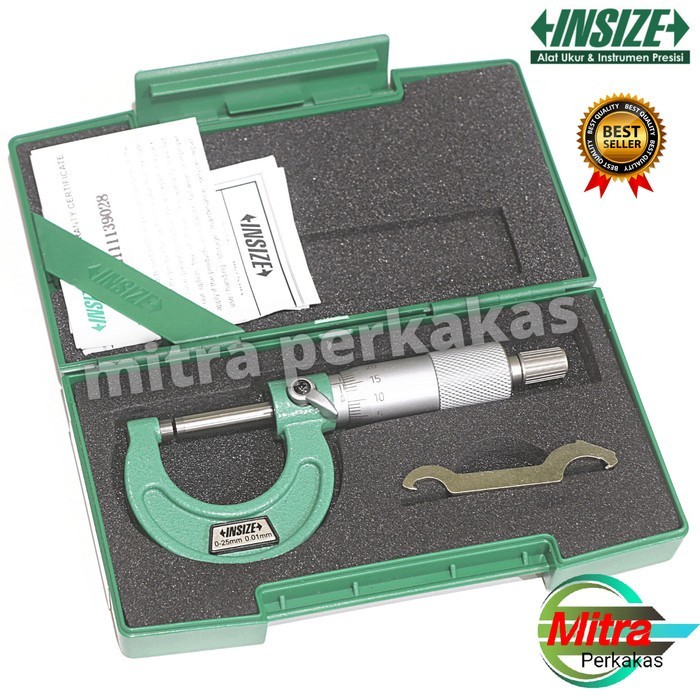 Jual INSIZE Micrometer Outside 0 - 25 x 0.01 mm - 25 - 50 x 0.01 mm ...