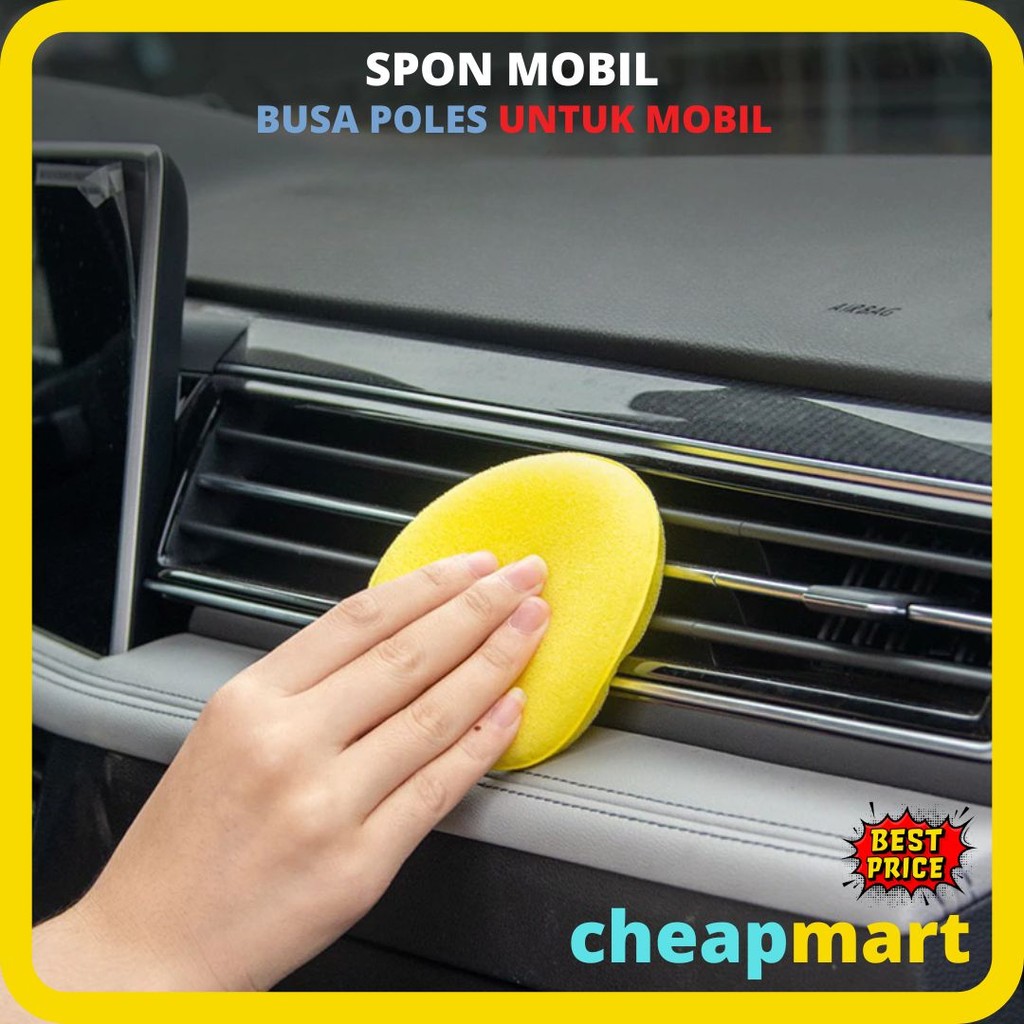 Jual SPON MOBIL untuk Waxing Mobil Motor Sponge Applicator Wax Pad ...