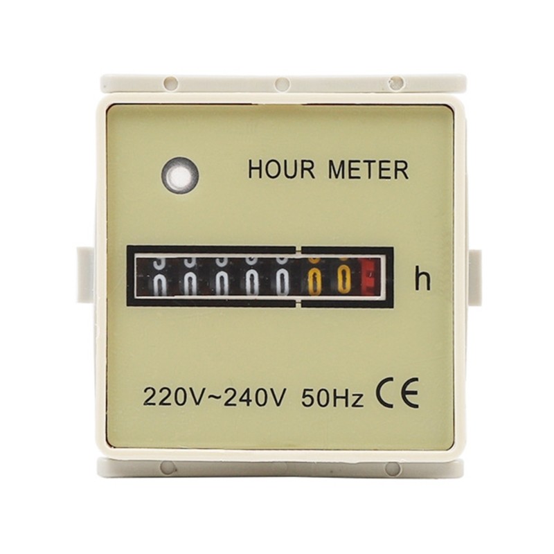 Jual Industrial Hour Meter 220V-240V 50Hz Timers Counter Air Conditioner Hourmeter Timing Gauge ...