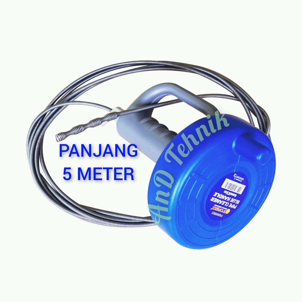 Jual Pipe Cleaner 5 Meter / Pembersih Saluran Air / Sodokan Got 5 Meter ...