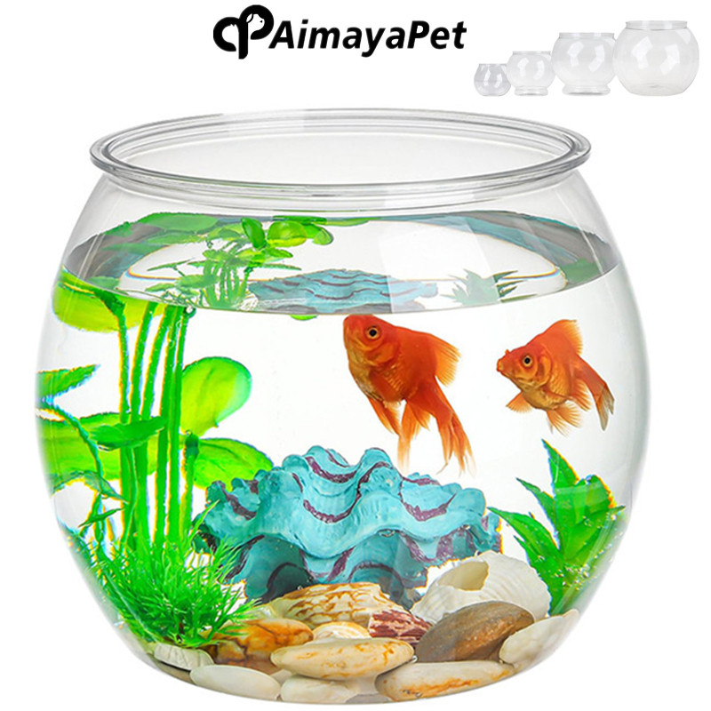 Jual AimayaPet Tangki Ikan Dengan Bahan Plastic Super Bening Melengkung ...