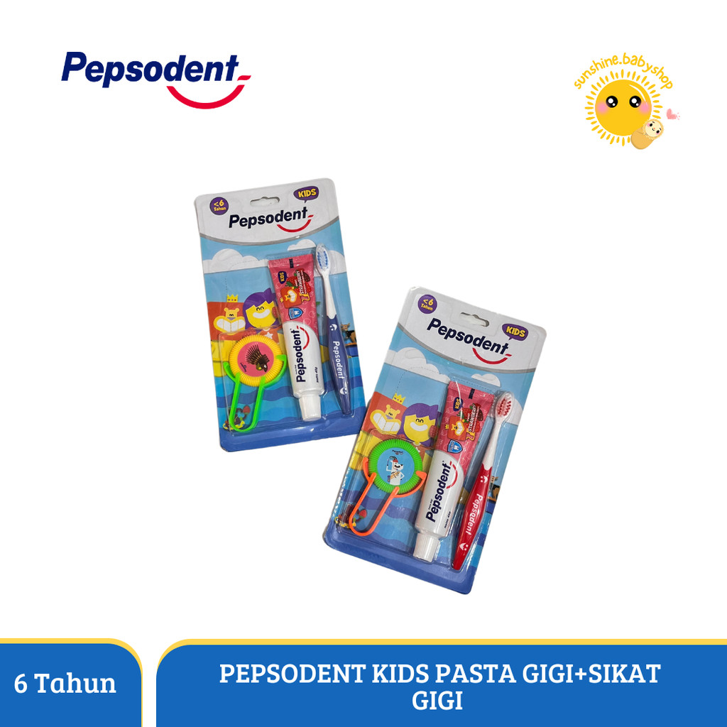 Jual Set Pepsodent Anak – Sikat & Pasta Gigi Rasa Stroberi, Cocok untuk ...