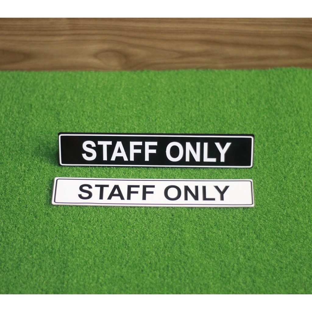 Jual papan penanda ruangan staff onliy 2mm bahan akrilik | Shopee Indonesia