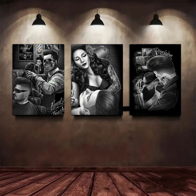Jual Poster Barbershop Vintage / HIASAN DINDING BARBER SHOP / POSTER ...
