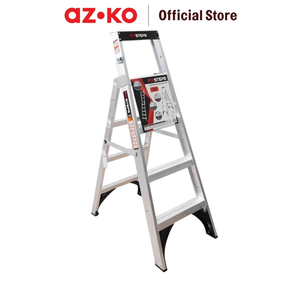 Jual AZKO Fixsteps Tangga Lipat Aluminium Industrial Dual Purpose 5 ...