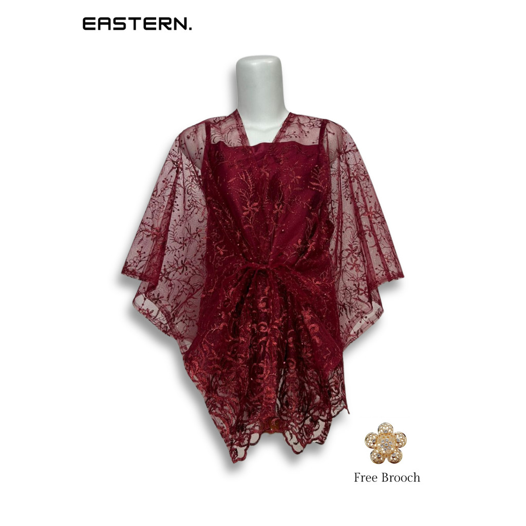 Jual Outer Kondangan Ghina Bahan Brokat Tile 10 Warna Free Bros ...