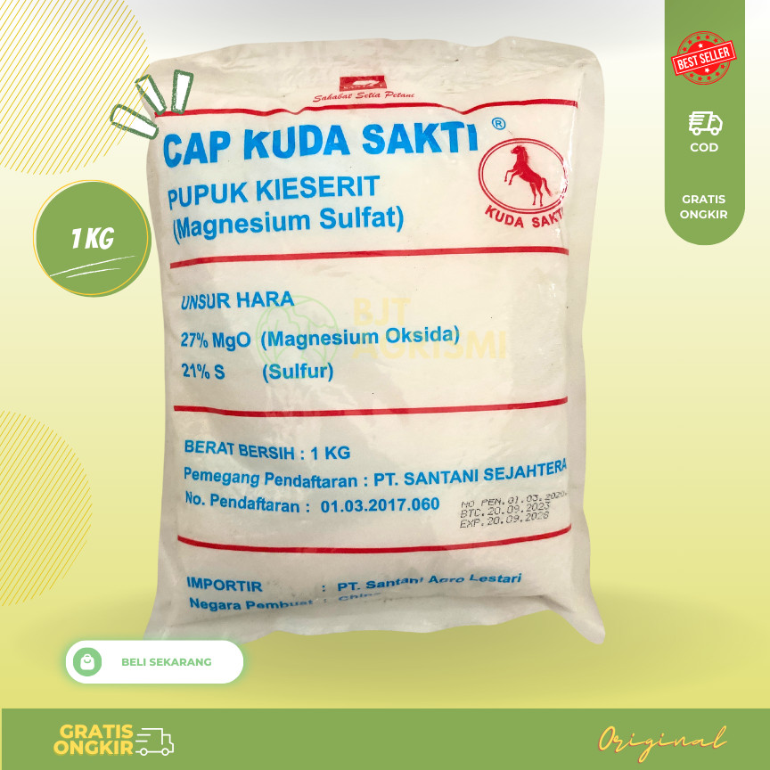 Jual PUPUK SANTANI CAP KUDA SAKTI KIESERIT 1 KG MAGNESIUM KEMASAN ...