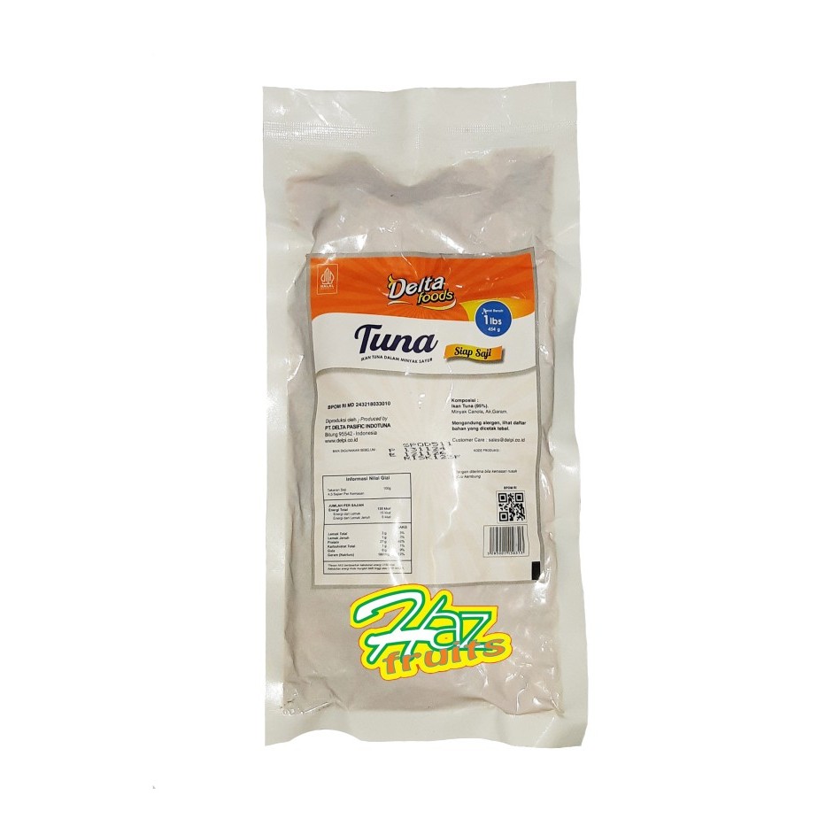 Jual Tuna Delta Foods 454 Gram | Ikan Tuna Dalam Minyak Sayur | Shopee ...