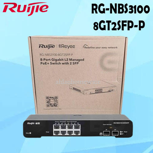 Jual RUIJIE REYEE RG-NBS3100-8GT2SFP-P LAYER 2 CLOUD MANAGED POE SWITCH ...