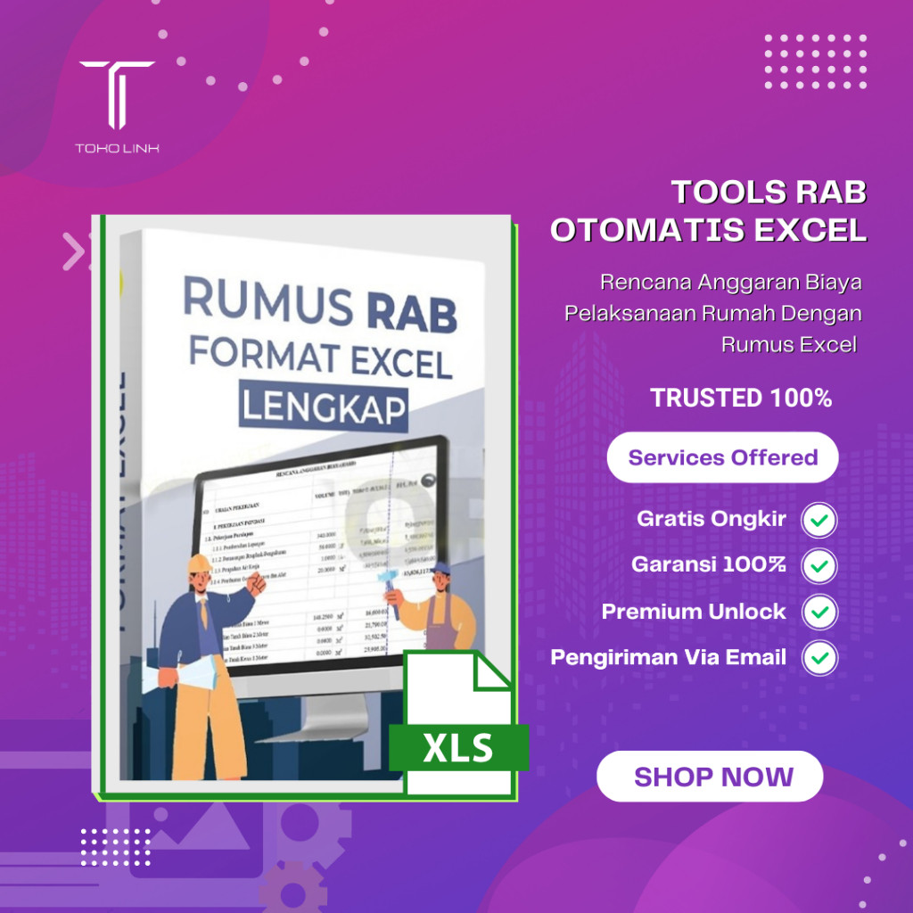 Jual TOOLS RAB OTOMATIS EXCEL - Perhitungan Rencana Anggaran Biaya ...