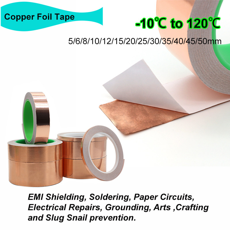 Jual Golden Copper Foil Tape 5~50mm 20M Snail Prevention Home Appliance ...