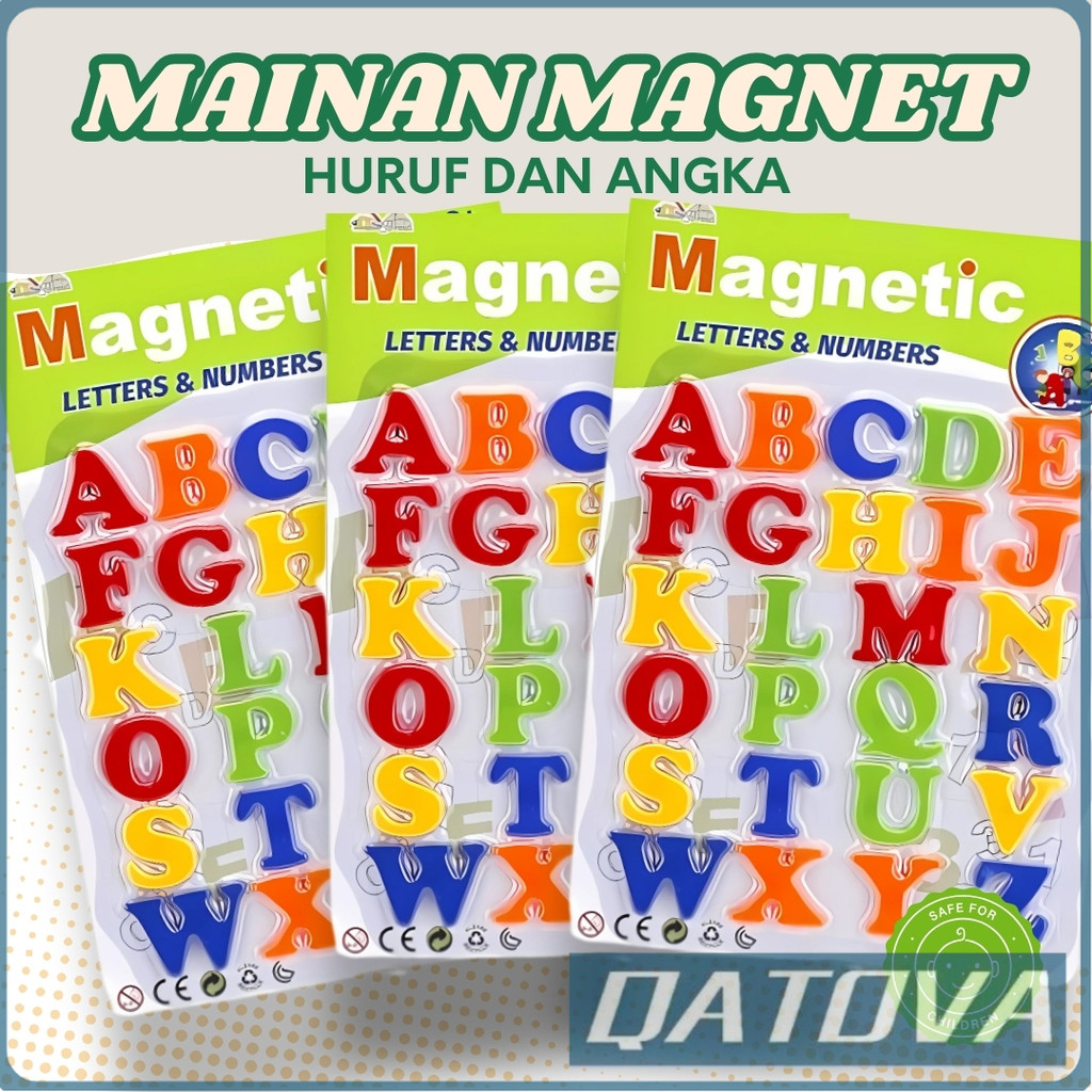 Jual QATOVA MAINAN EDUKASI ANAK ABJAD ANGKA HURUF MAGNET ALPHABET ...