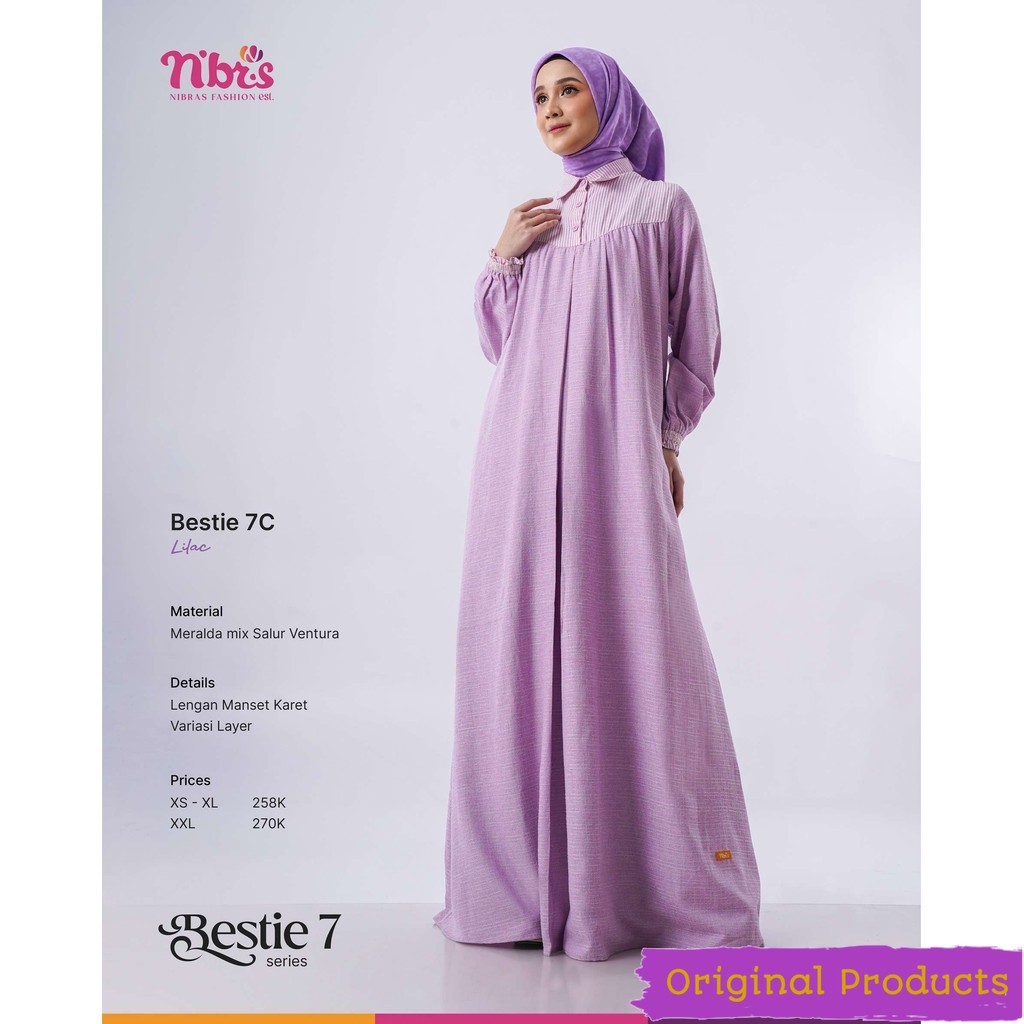 Jual Gamis Kerah Saku Polos Wanita Series Terbaru Bestie Series 7c ...