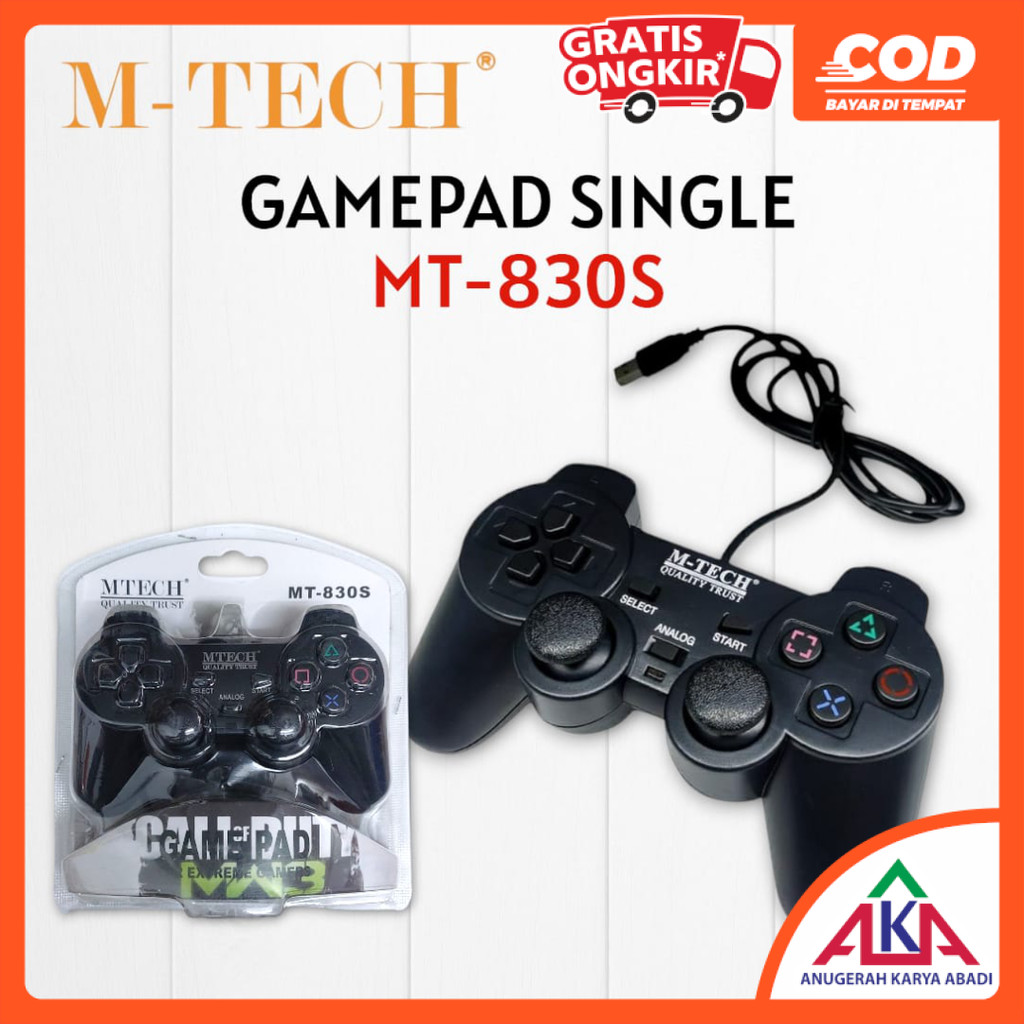 Jual M-TECH Gamepad Single MT-830S Game Controller Joy Stick Getar Kabel USB | Shopee Indonesia