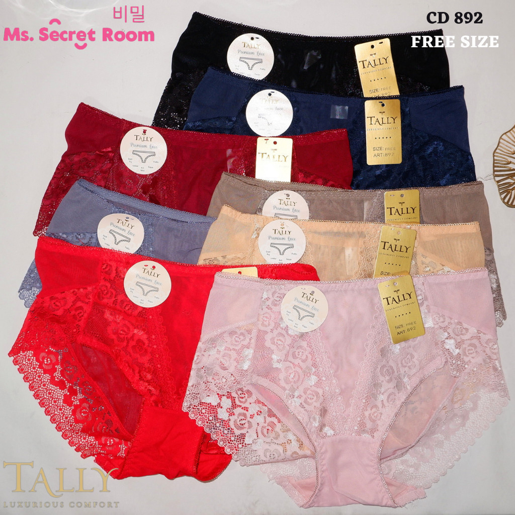 Jual TALLY CD 892 CELANA DALAM RENDA | FREE SIZE | FIT TO XXL | BAHAN PREMIUM LACE RENDA | MIDI ...