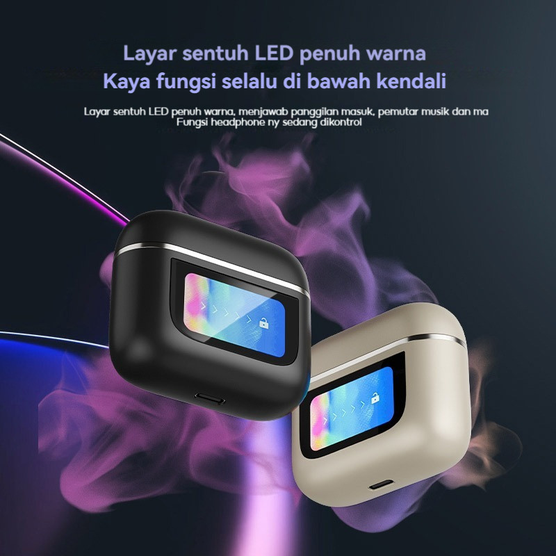 Jual Headset Bluetooth V8 TOUR PRO 2 With LED Charging Case Noice ...