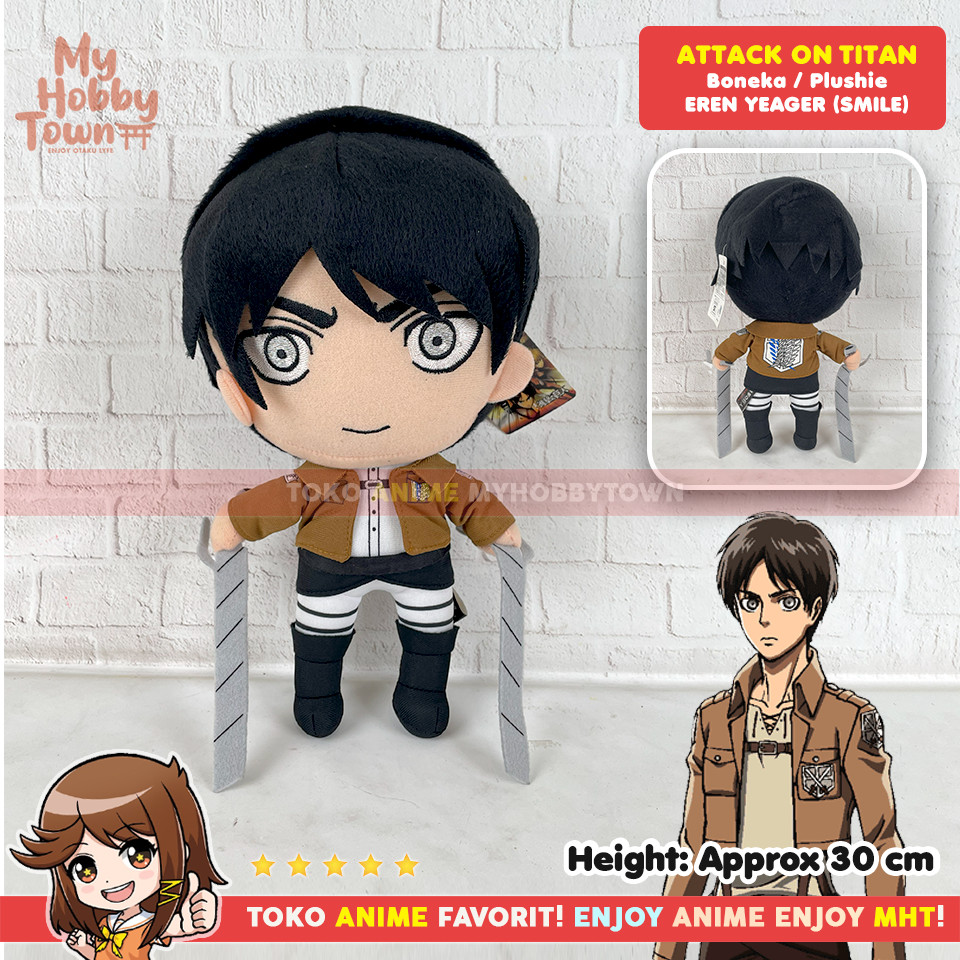 Jual Boneka Anime Attack On Titan Shingeki no Kyojin Eren Yeager AOT ...