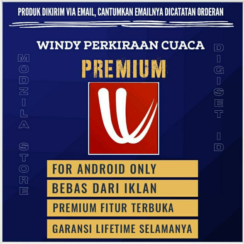 Jual Aplikasi Windy perkiraan cuaca Android Update 2025 | Shopee Indonesia