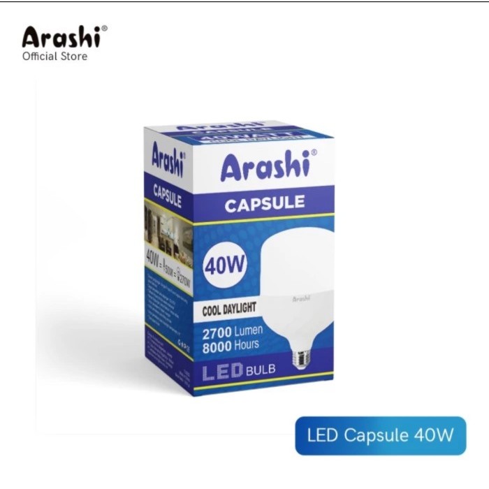 Jual Arashi Lampu Led Capsule 40w / Bohlam Led Kapsul Murah Garansi 1 Tahun | Shopee Indonesia