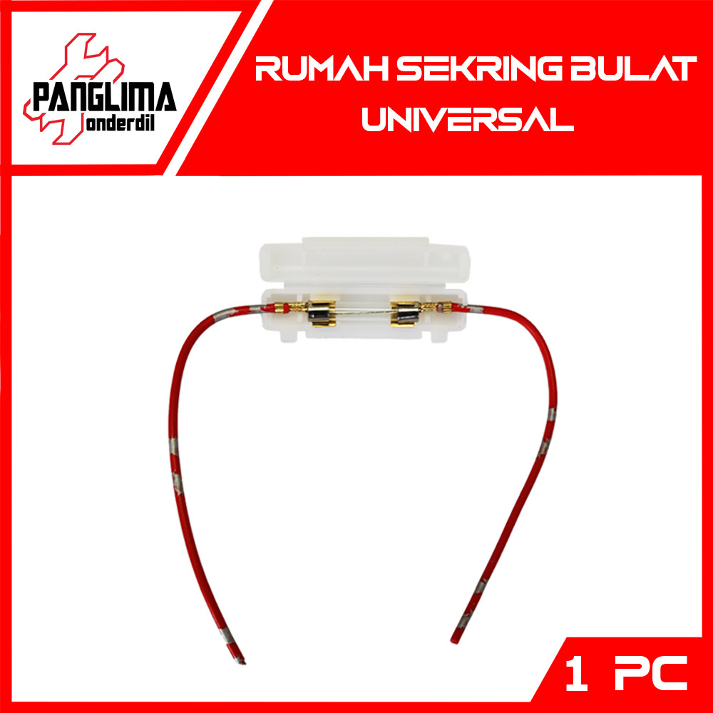 Jual Rumah Sekring Bulat Bintik Dengan Sekring Universal Box Fuse Botol ...