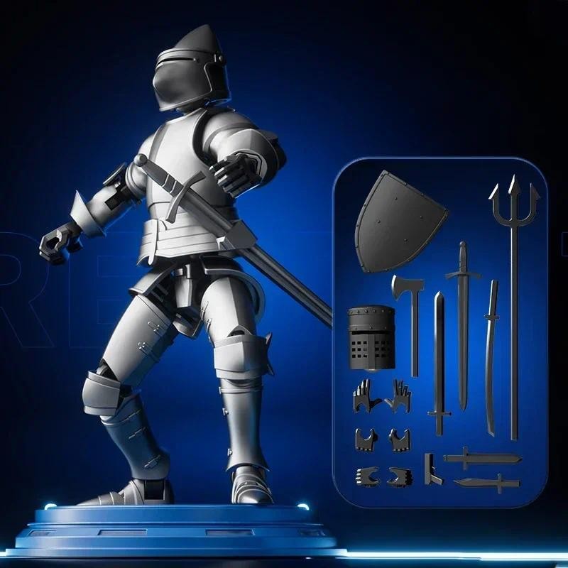 Jual Knight Action Figures Paladin 13 Jointed Movable Shapeshift Robot ...
