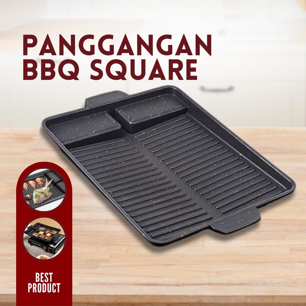 Jual BMW Kitchenware - Pemanggang BBQ Persegi Alat Panggang Anti ...