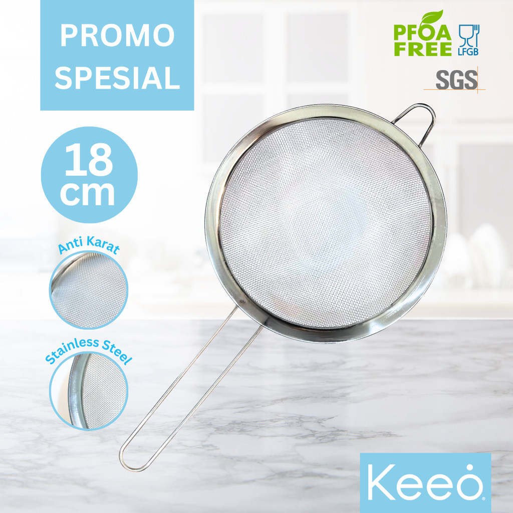 Jual Keeo Saringan Serbaguna Stainless Steel Ayakan Jaring Halus ...
