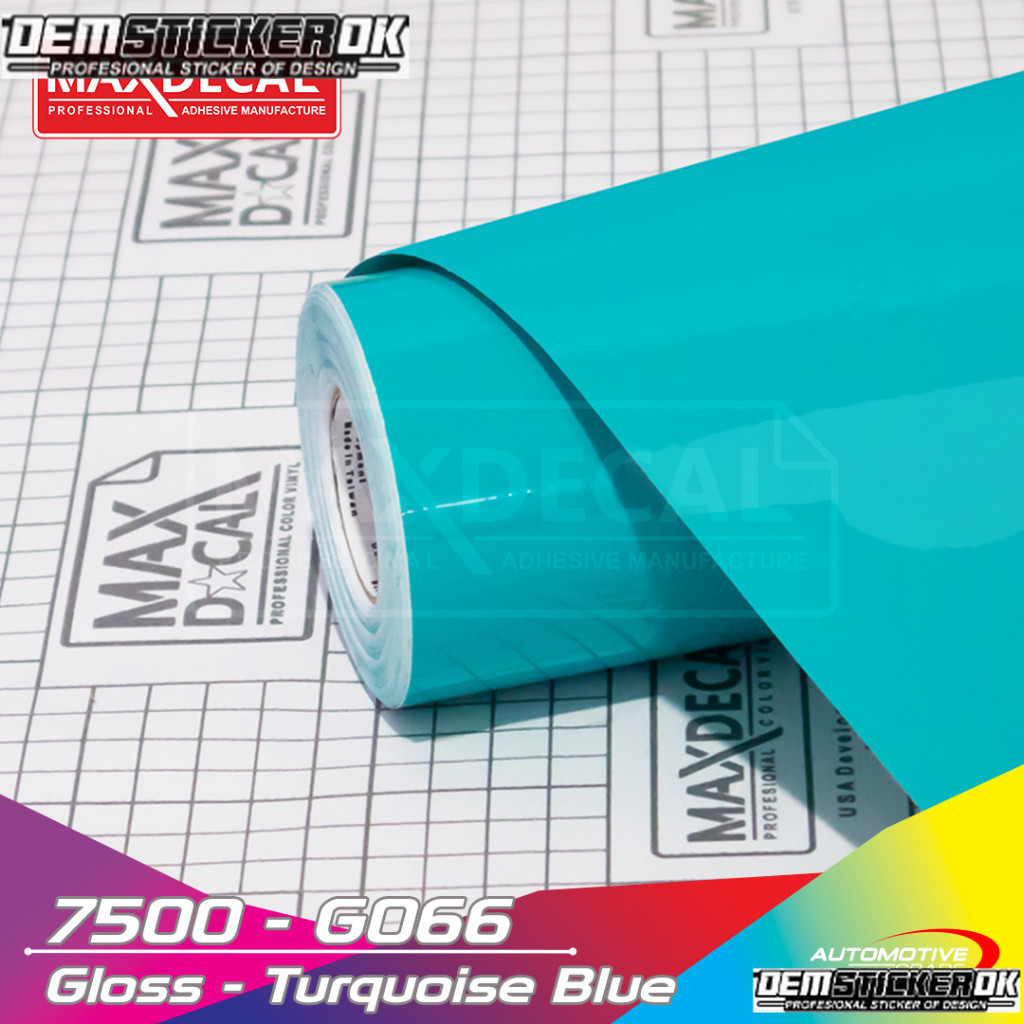 Jual Sticker Stiker Skotlet Maxdecal 7500 G066 Max Decal Biru Tosca ...