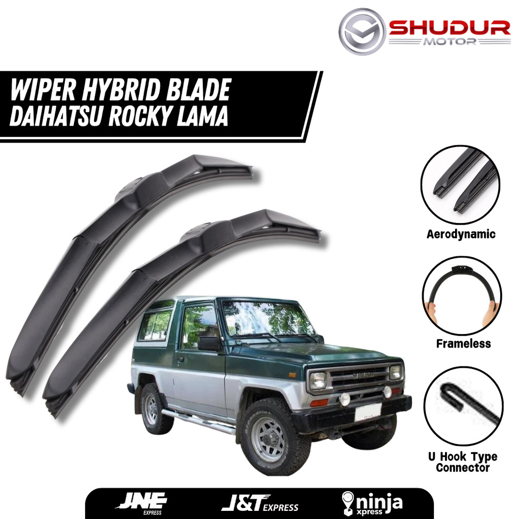 Jual Wiper Hybrid Blade Daihatsu Rocky Lama Frameless 1 Set Kiri dan ...