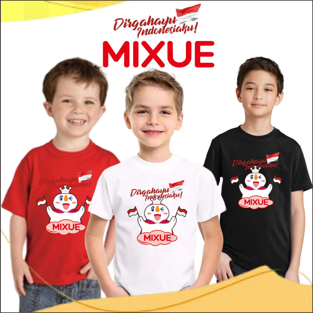 Jual SLOGI Baju Kaos Anak Kemerdekaan Indonesia 17 Agustus Karakter ...