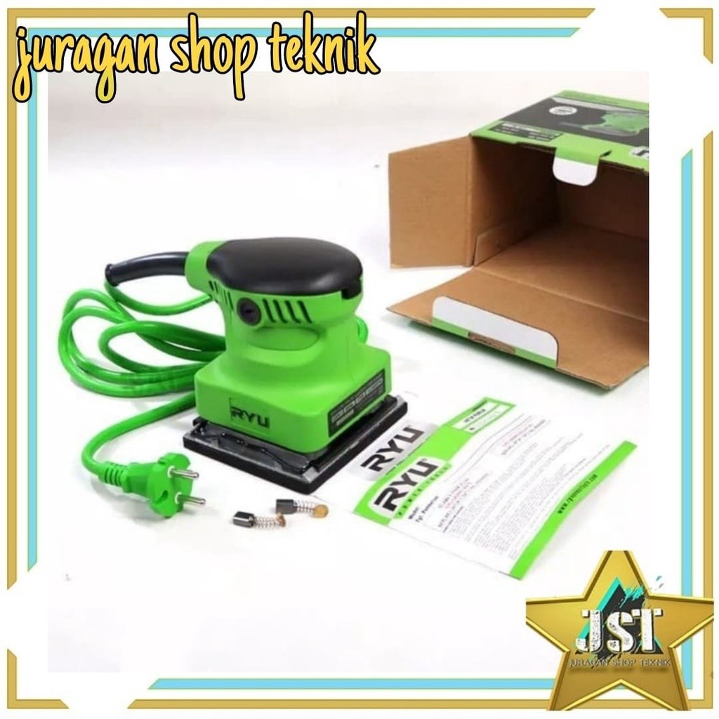 Jual RYU RPS 110 Mesin Amplas Ryu Palm Sander Orbital Kotak Persegi ...