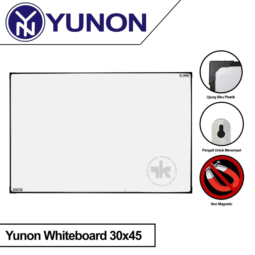 Jual Yunon Whiteboard 30x45 Non Magnetic | Shopee Indonesia