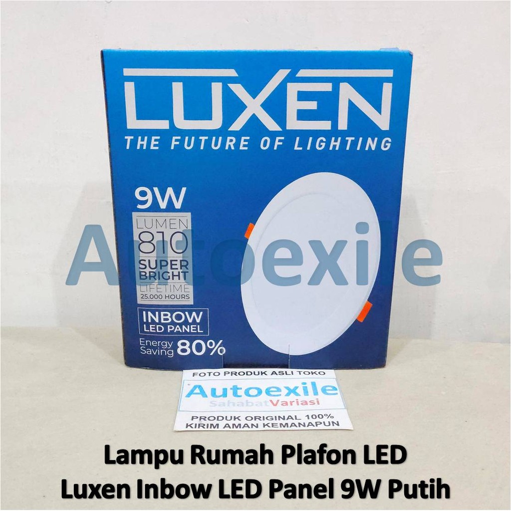 Jual Luxen Inbow LED Slim Panel Cosmo 9W 9 Watt Super Terang Cool ...
