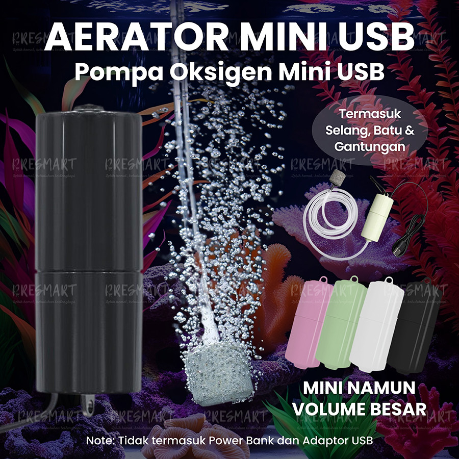 Jual Portable Aerator Air Pump USB Mini Mesin Pompa Oksigen Airator AC ...