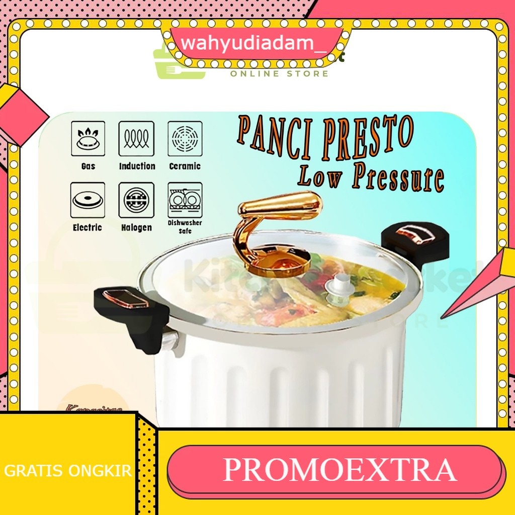 Jual Panci Presto Low Pressure Roman Cauldron Kapasitas 8 Liter Diameter 28cm | Shopee Indonesia