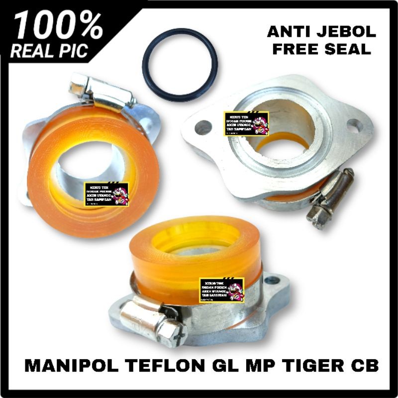 Jual MANIPOL MANIFOLD INTAKE TEFLON PE 24 26 28 30 32 34 HONDA CB GL ...
