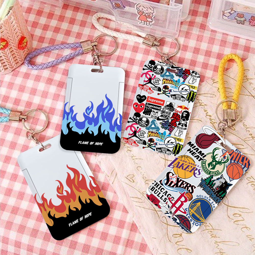 Jual ID CARD HOLDER MOTIF Colorful trendy brand labels PHOTOCARD PHOTO ...
