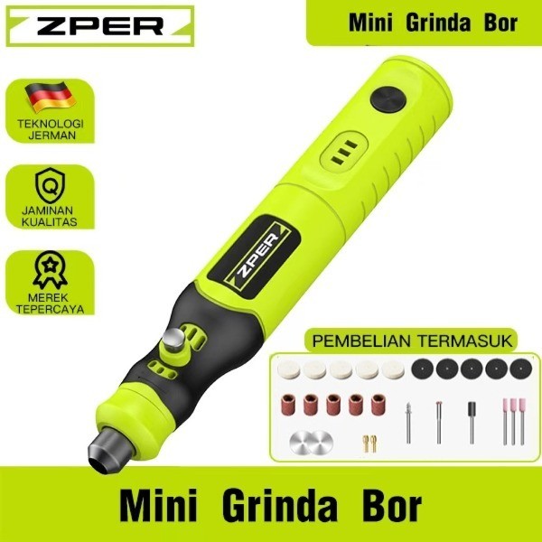 Jual ZPER Bor Mini Drill Grinder Mini Grinda Bor Listrik Penghalus-Alat ...