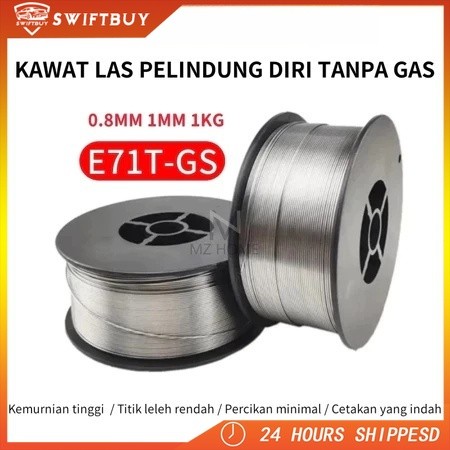 Jual Kawat Las Mig 1.0mm 1kg Flux Core Wire Gasless Welding Core Tanpa Gas Co Wire Techweld 1 ...