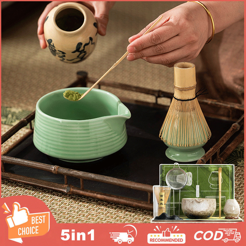 Jual 5in1 Alat Matcha Making Set Powder Chasen Tool / Kerajinan Pembuat ...