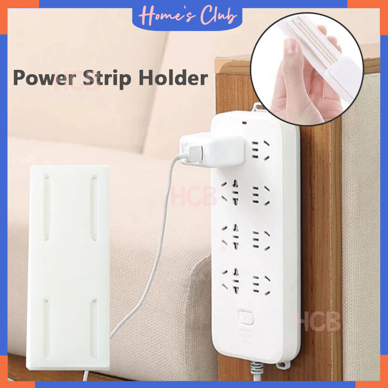 Jual 8PCS Self-Adhesive Power Strip Holder Colokan Listrik Double Tape ...